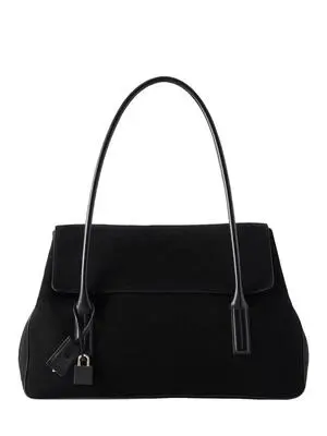 TOM FORD Suede Shoulder Bag - Black