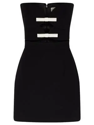THE NEW ARRIVALS ILKYAZ OZEL Bustier Mini Dress - Black