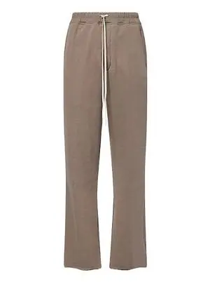 Rick Owens Cotton Trousers With Drawstring Waistband - Dust