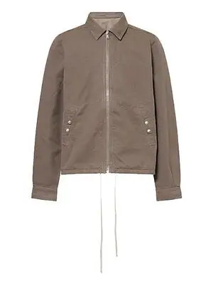 Rick Owens Zip-front Cotton Jacket - Dust