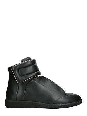MAISON MARGIELA Future Leather Mid-top Trainers - Black