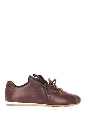 Miu Miu Plume Vitello Old Sneaker - Caffe