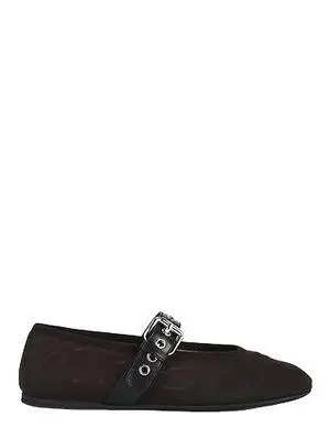 Miu Miu Ballerine Rete Flat - Moro