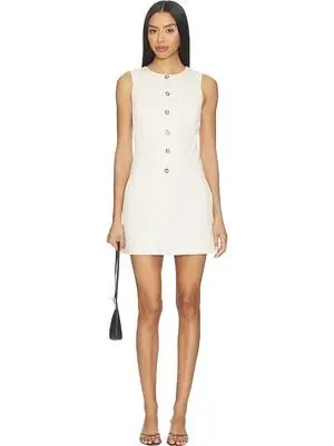 Paige Soho Sleeveless Button-up Dress - Bone
