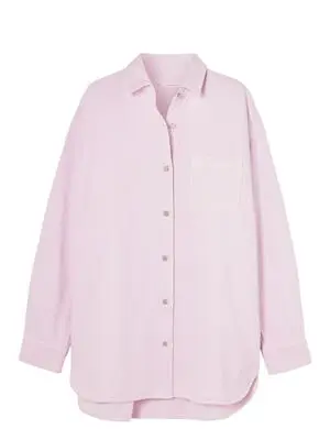 AGOLDE Maria Mcmanus Oversized Organic Denim Shirt - Pink