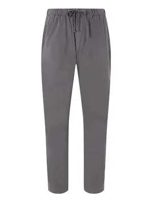 Hartford Joggy Straight-leg Cotton Trousers - Gray