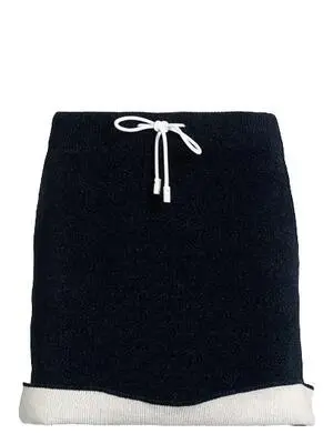 JW Anderson Mini Ribbed-knit Skirt - Blue
