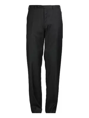 Canali Tailored Wool Tapered Pants - Black