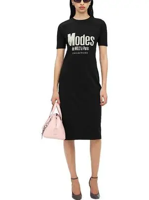 WILLY CHAVARRIA Modes De Willy T-shirt Dress - Black