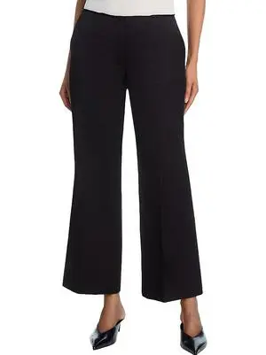 TOTEME Kick Flare Raw Edge Trousers Black