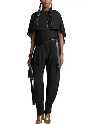 Michael Kors Pleated Barrel Pants - Black
