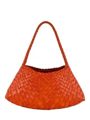 Dragon Diffusion Rosanna Naranja Woven Leather Baguette Orange