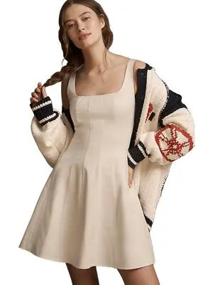 ROWING BLAZERS Lightweight Twill Sleeveless Dress - Natural