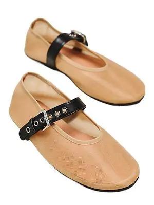 TONY BIANCO Mimzy Mary Jane Flats Neutral