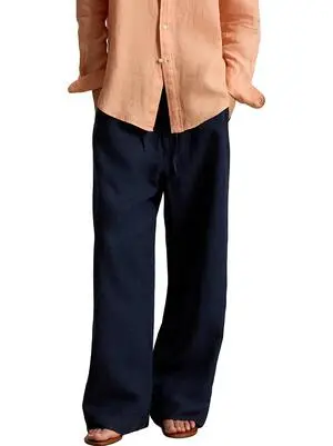 Ralph Lauren Linen Drawstring Pant - Shadow Navy