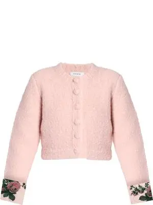ERDEM Bouclé Alpaca-Wool Cardigan