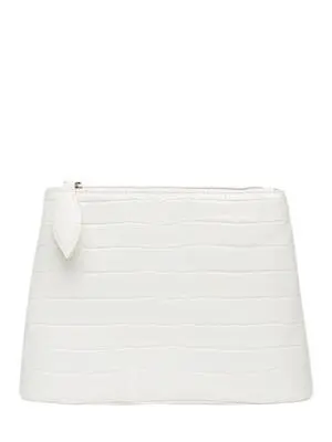 LIFFNER Zip Clutch - White