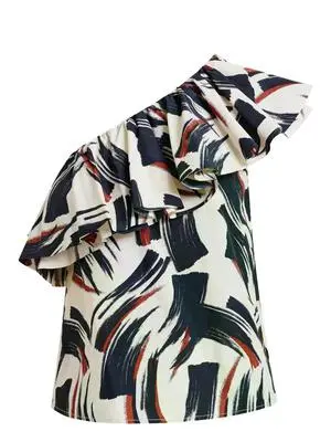 Essentiel Antwerp Ruffled-neck Blouse - Neutrals
