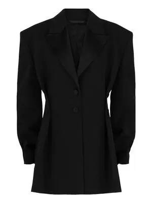 Givenchy Pleated Single-breasted Blazer - Black