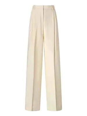 Pinko Pleated Wide-leg Trousers - Neutrals