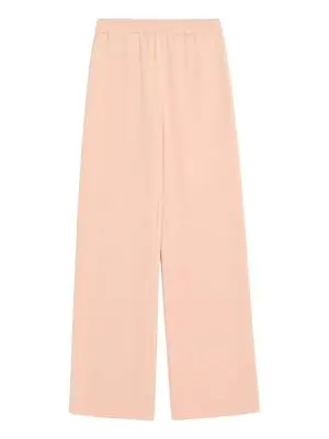 Valentino Garavani Silk Straight-leg Trousers - Orange