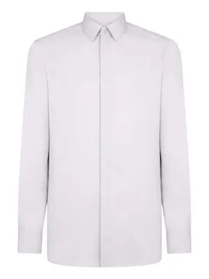 TOM FORD Silk Long-sleeve Shirt - Silver