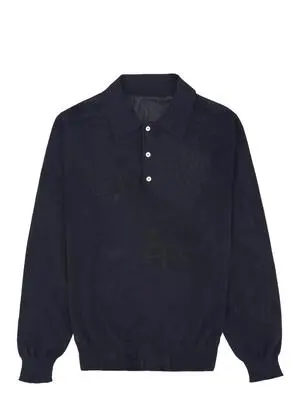 FORTELA Bennet Long-sleeve Polo Shirt - Blue