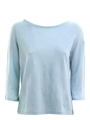 Majestic Filatures Boat Neck Top - Blue