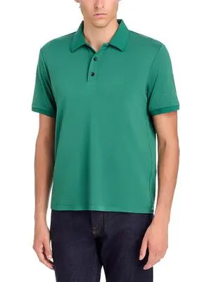 Rag & Bone Tech Pique Slim Polo Shirt Fern
