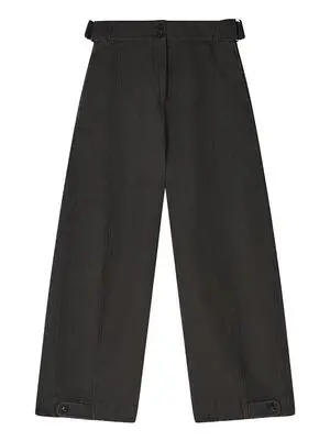Emporio Armani Wide Leg Cotton Linen Pants - Fancy Green
