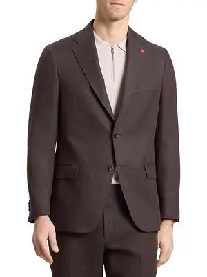 Ted Baker London Winfred Linen Modern Fit Suit Jacket - Chocolate
