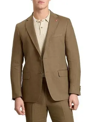 Ted Baker London Winfred Linen Modern Fit Suit Jacket Olive