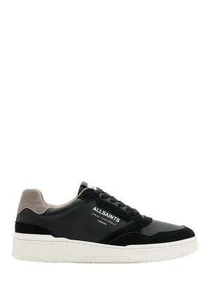 ALLSAINTS Regan Lace Up Low Top Sneakers - Black/grey