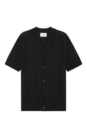 Nn07 Thor Button-Up Cardigan Shirt Deep Navy