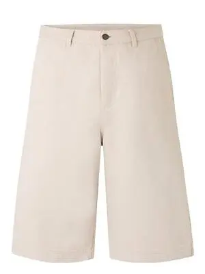 Soeur Francis Wide-leg Cotton Shorts - Blanc Gres