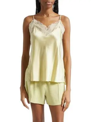 Veronica Beard Johanan Lace Trim Camisole - Pistachio