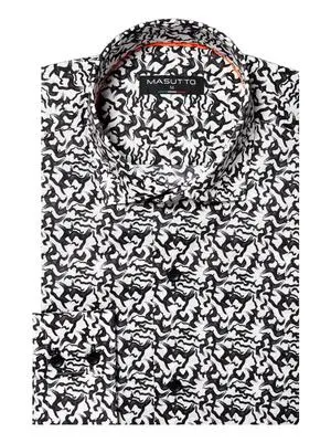 MASUTTO Tommaso Print Button-up Long Sleeve Shirt