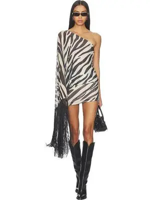 Superdown Katana Mini Dress - Zebra