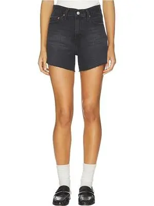 LEVI'S Ribcage Short Zip Denim Shorts - Black