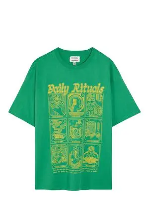 DAMSON MADDER Organic Cotton Graphic T-shirt - Green