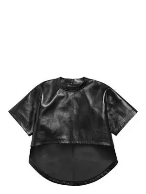 Balenciaga Cropped T-shirt - Black