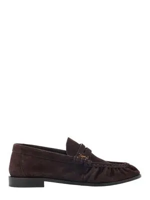 Saint Laurent Suede Loafers - Brown