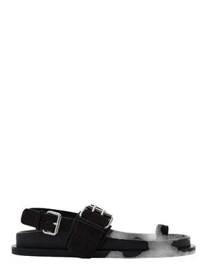 A.emery Hattie Suede Sandals - Berry