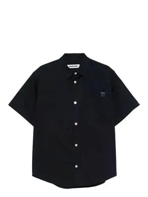 DARKPARK Karl Chest-pocket Short-sleeves Shirt - Blue