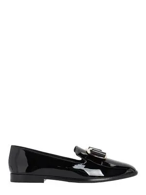 FERRAGAMO Vara Plate Zamira Loafer - Black