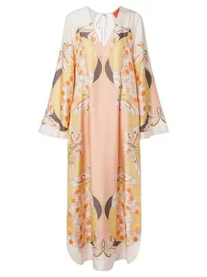 La DoubleJ Twin Flame Printed Maxi Dress - Multicoloured