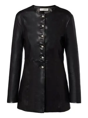 Nour Hammour Parlor Leather Jacket - Black