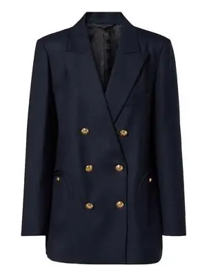 BLAZÉ MILANO Alcanara Everynight Virgin Wool Blazer - Blue
