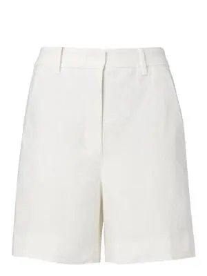 Max Mara Party Linen Shorts - White