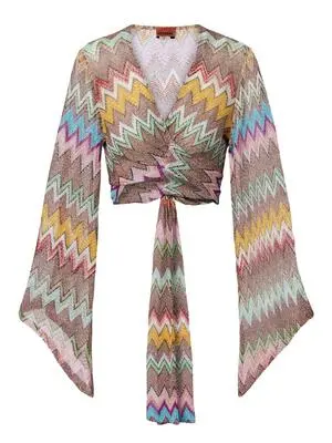 Missoni Missoni Zigzag Lamé Crop Top Multicoloured